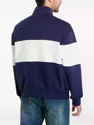 Gap Logo-embroidered Colour-block Sweater - Blue