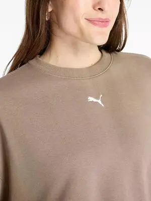 PUMA Logo-embroidered Cropped Sweater