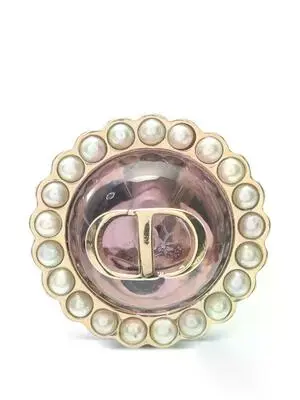Dior 2010s Petit Cd Baroque Earrings - Gold