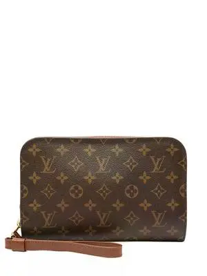 LOUIS VUITTON 2004 Monogram Orsay Clutch - Brown