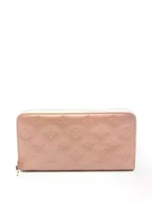 LOUIS VUITTON 2021-2026 Monogram Coussin Zippy Wallet Long Wallets Pink