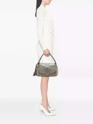 Gucci Gg Canvas Techno Horsebit Satchel
