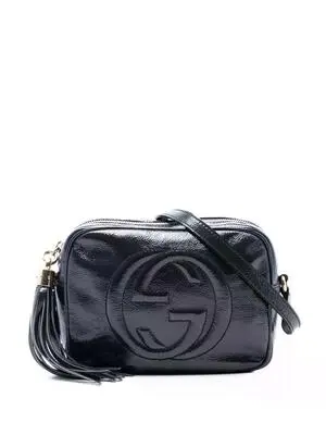 Gucci 2016-2026 Patent Soho Disco Crossbody Bag - Blue