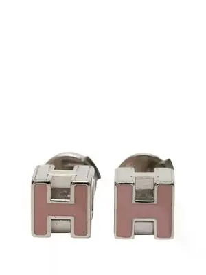 Hermès 2010-2026 Cage D H Stud Earrings - Pink