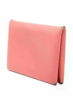 Hermès 2019 Chevre Mysore Calvi Card Holder - Pink