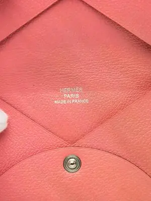 Hermès 2019 Chevre Mysore Calvi Card Holder - Pink
