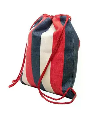 Gucci Canvas Sylvie Baiadera Web Drawstring Backpack