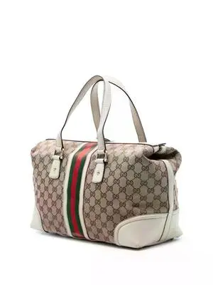 Gucci Gg Canvas Web Treasure Boston Bag
