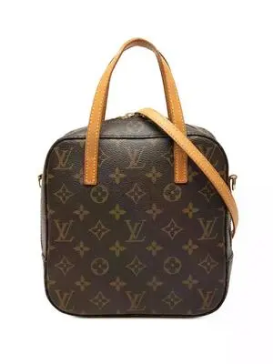 LOUIS VUITTON 2004 Monogram Spontini Satchel - Brown