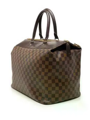 LOUIS VUITTON Damier Ebene Greenwich Pm Travel Bag