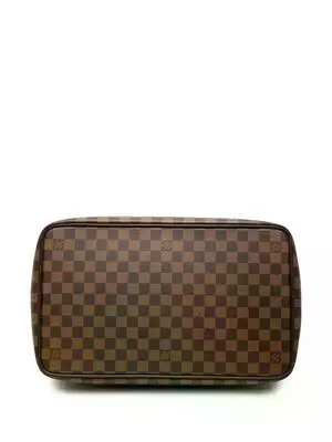 LOUIS VUITTON Damier Ebene Greenwich Pm Travel Bag