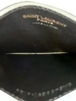 Saint Laurent 2013 Grain De Poudre Monogram Cassandre Case Card Holder