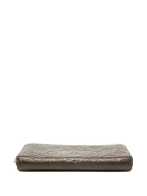 LOUIS VUITTON 2015 Monogram Empreinte Zippy Wallet Long Wallets - Brown