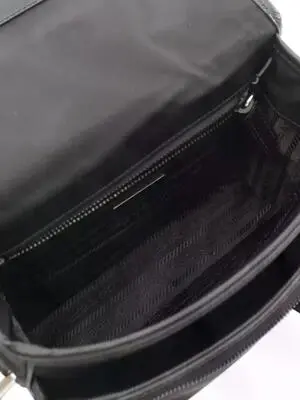 Prada Tessuto Zip Buckle Messenger Bag
