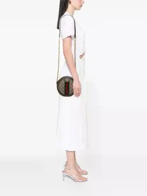 Gucci Gg Supreme Ophidia Round Crossbody Bag