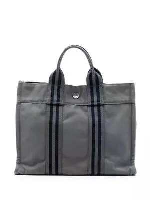 Hermès Canvas Fourre Tout Pm Tote Bag - Grey