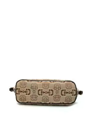 Gucci 2000-2015 Printed Canvas Horsebit Boat Bag
