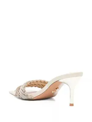 TWENTY FOURHAITCH Braided Square Pumps