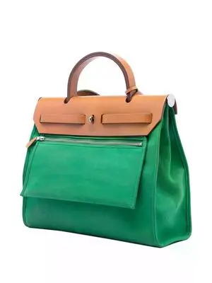 Hermès 2016 Toile Herbag Zip 31 Satchel - Brown