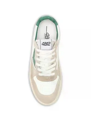 4B12 Hyper Panelled Sneakers - White