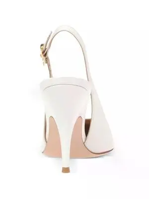 GIANVITO ROSSI Sofia Slingback Pumps - White