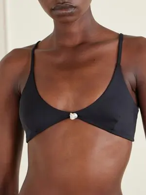 SARA CRISTINA Luna Pearl-embellished Bikini