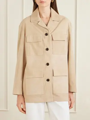 ARMA Sendy Suede Jacket - Neutrals