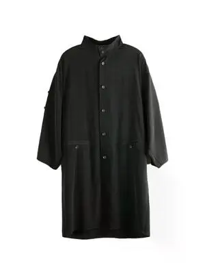 Yohji Yamamoto Buttoned Long-sleeve Coat
