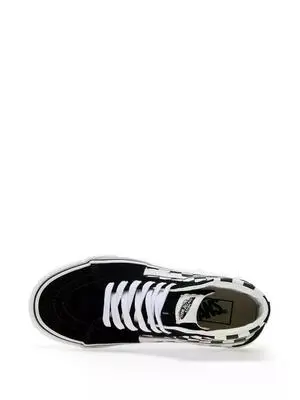 VANS Sk8-hi Checkered Sneakers - Black