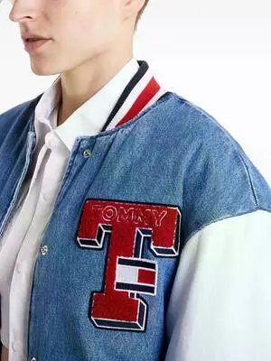 Tommy Hilfiger Letterman Logo-patch Denim Varsity Jacket