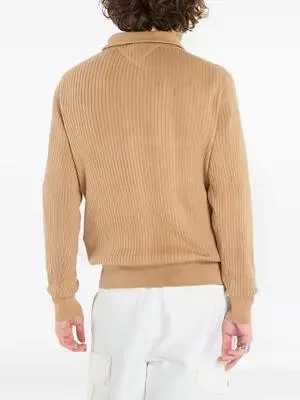Tommy Hilfiger Ribbed-knit Quarter-zip Sweater