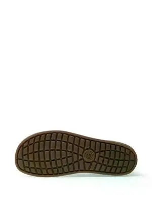GROUNDIES Panama Suede-panelled Leather Sneakers