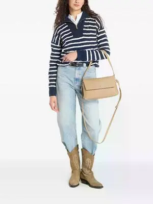 Tommy Hilfiger Striped Half-zip Sweater