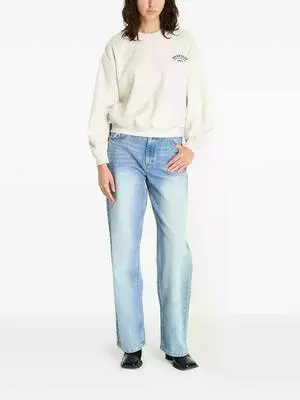 Wrangler Logo Print Crew Neck Sweater
