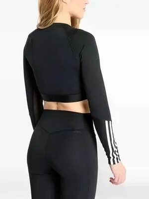 Adidas Hyperglam Cropped Long-sleeve Top