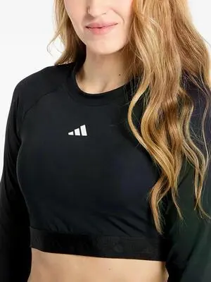 Adidas Hyperglam Cropped Long-sleeve Top