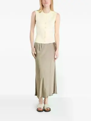 SAMSOE SAMSOE Elasticated-waist Midi Skirt - Neutrals