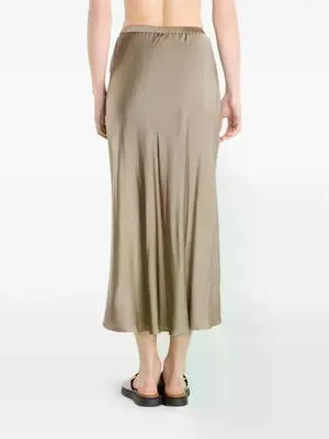 SAMSOE SAMSOE Elasticated-waist Midi Skirt - Neutrals
