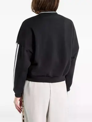 Adidas Logo-print Side-stripe Sweatshirt