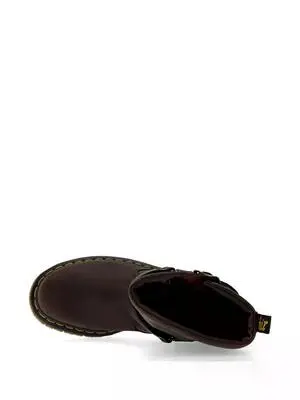 Dr. Martens Buckle-strap Leather Boots - Brown