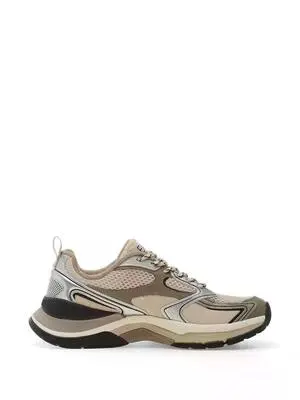 EA7 Mesh-panel Logo-patch Sneakers - Neutrals