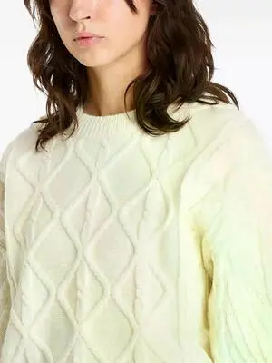 Wrangler Cable-knit Diamond-pattern Pullover Sweater
