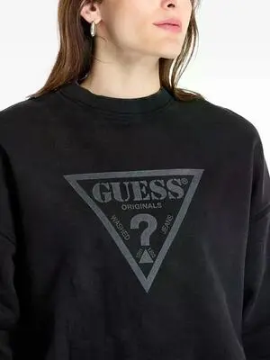 Guess Logo-print Sweatshirt - Black