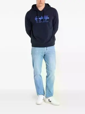 EA7 Logo-print Hoodie