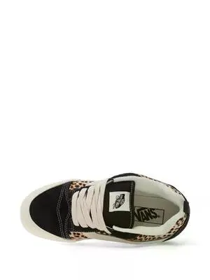 VANS Knu Skool Leopard-print Sneakers - Black