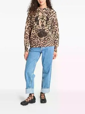 Desigual X Disney Minnie Mouse Leopard-print Sweater