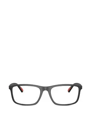 POLO RALPH LAUREN EYEWEAR Matte Rectangle Eyeglasses - Black