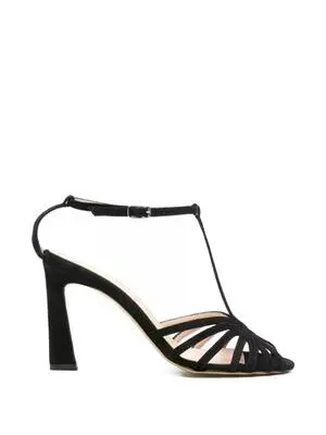 ANNA F. Caged T-bar High Heel Sandals