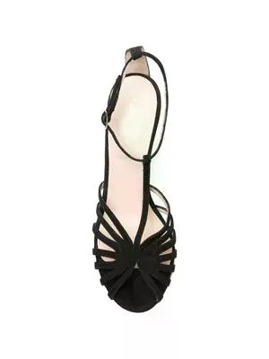 ANNA F. Caged T-bar High Heel Sandals