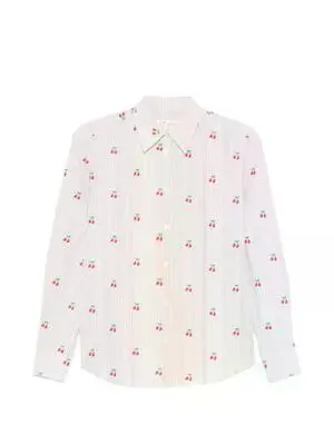 MC2 SAINT BARTH Cherry-print Striped Shirt
